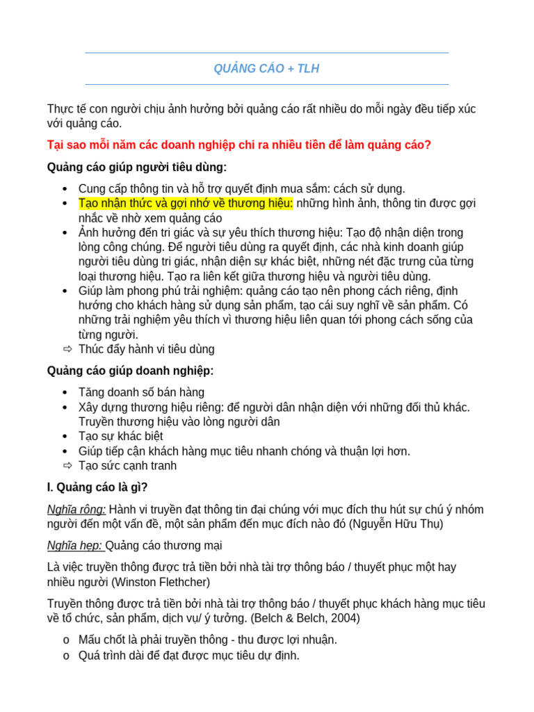 Qu NG Cáo + TLH | PDF