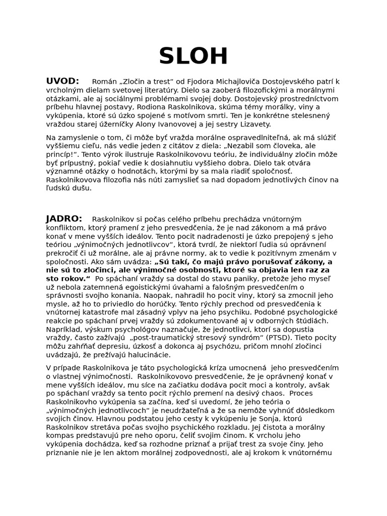 SLOH - Čisto Pis | PDF