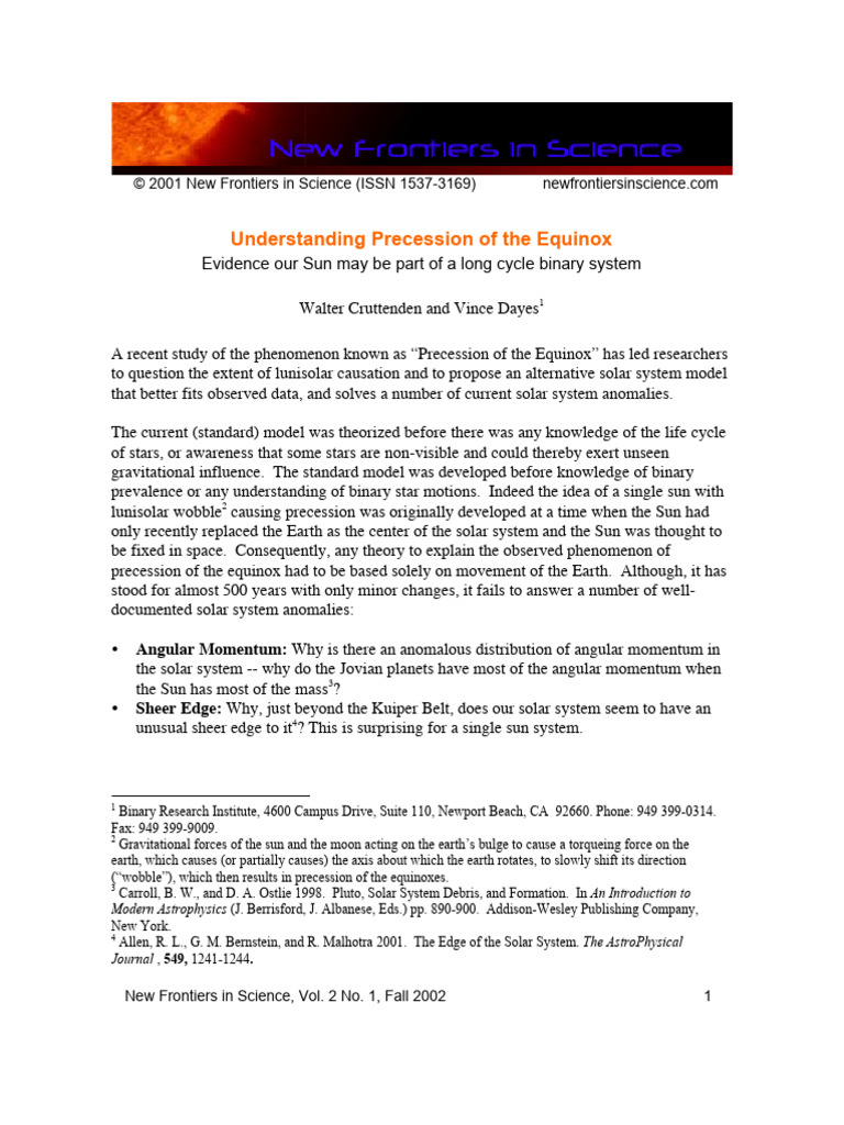 009A Understanding-Precession | PDF | Orbit | Apsis