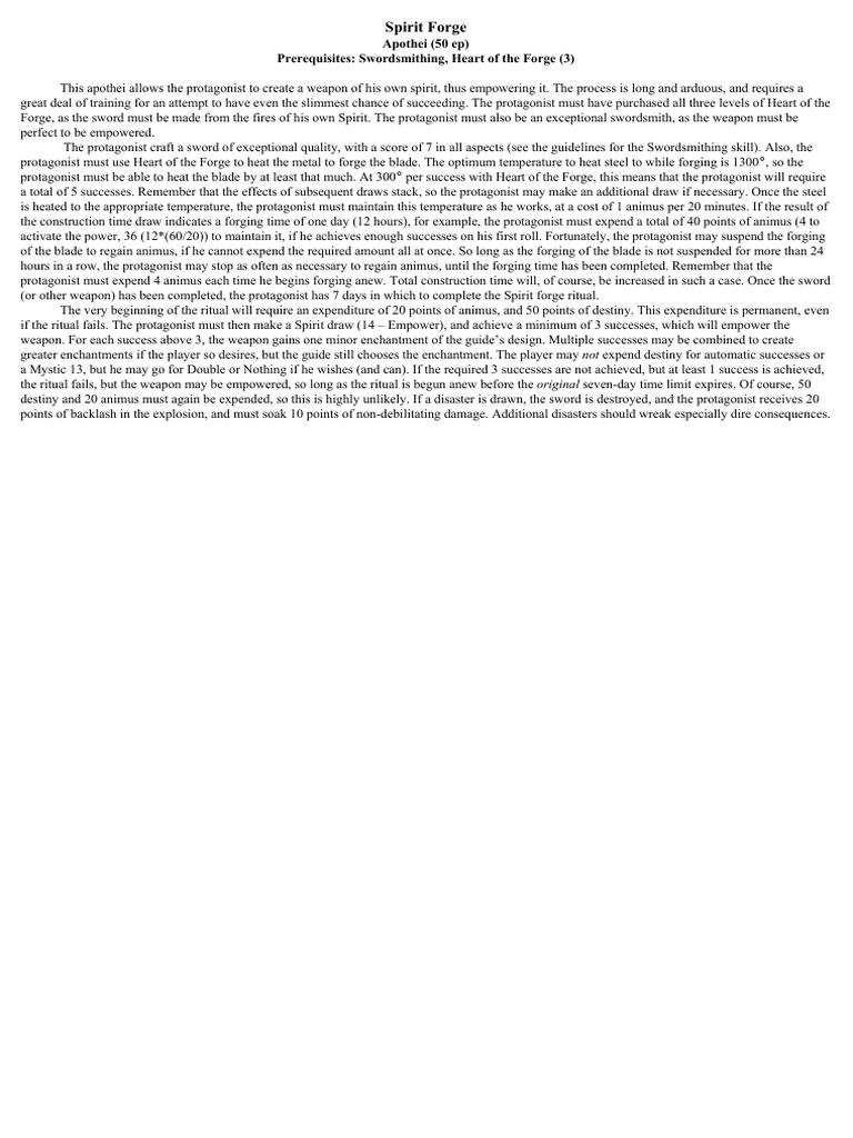 Spirit Forge | PDF | Forge | Industrial Processes