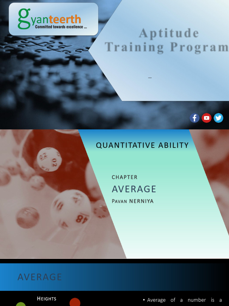 Average and Mixture & Alligation | PDF