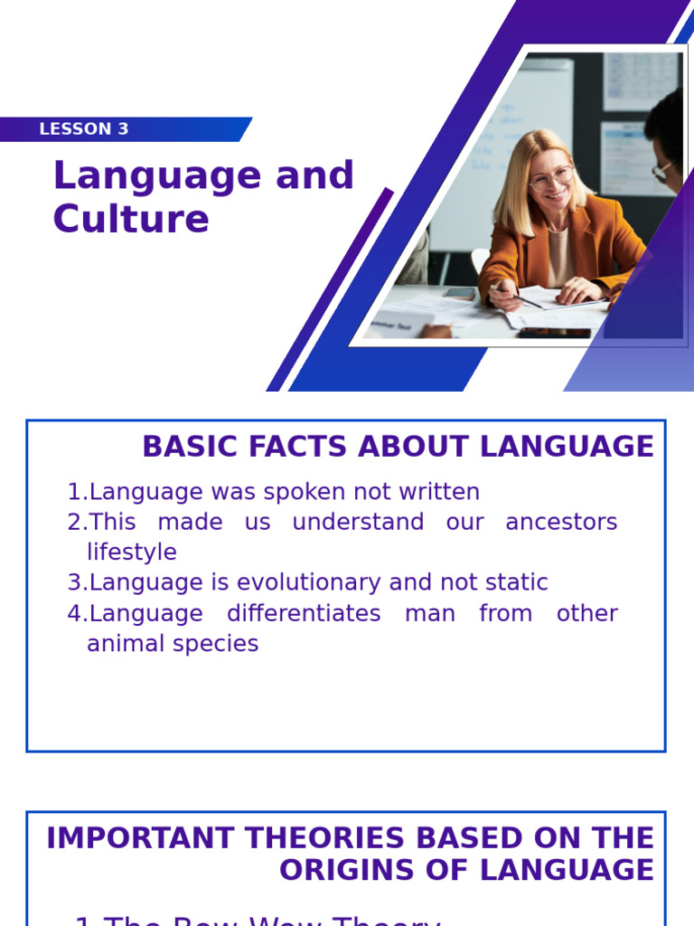 Lesson 3 Language and Culture | PDF | Ethnopoetics | Linguistics