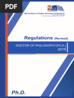 AcSIR Handbook - Updated As On 20.08.2024 | PDF | Thesis | Technology & Engineering