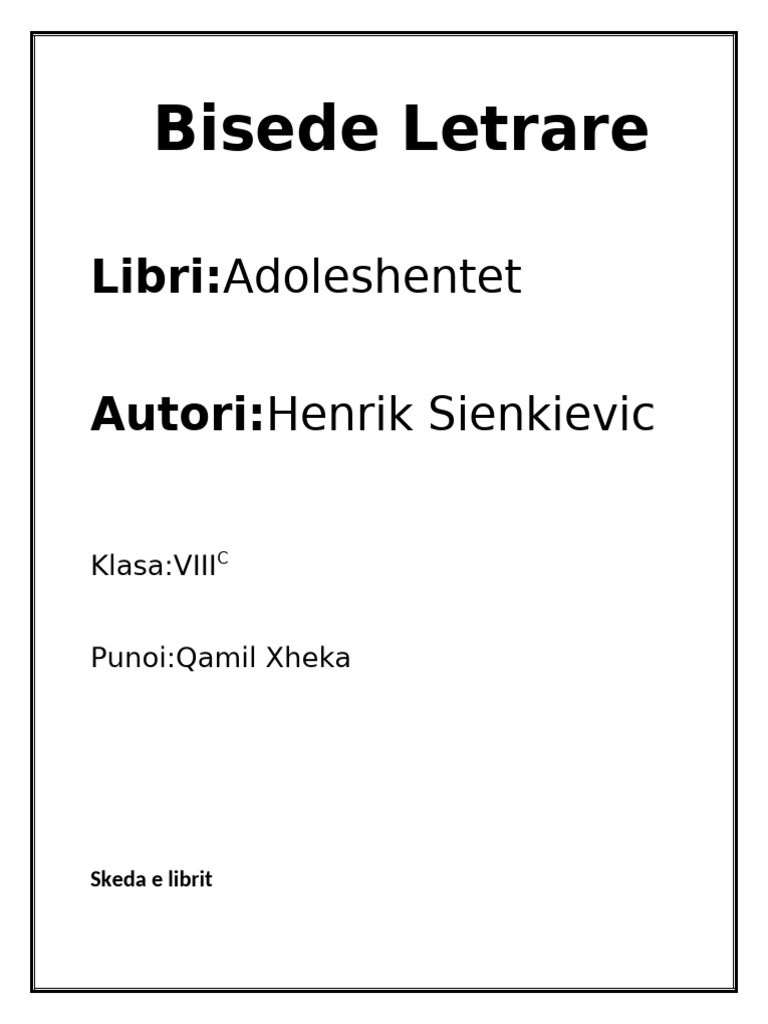 Bisede Letrare | PDF