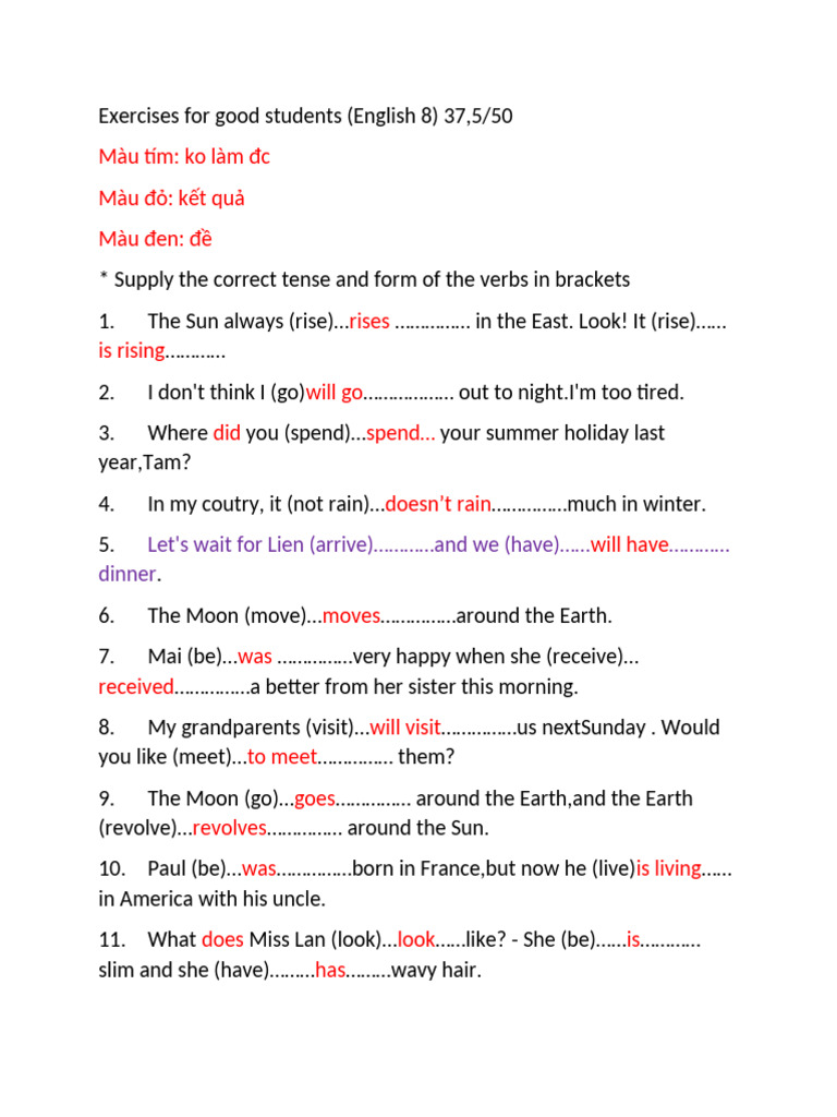 Exercises for good students | PDF