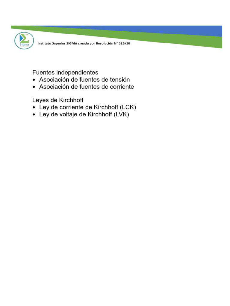 Análisis de Circuitos: Leyes de Kirchhoff | PDF