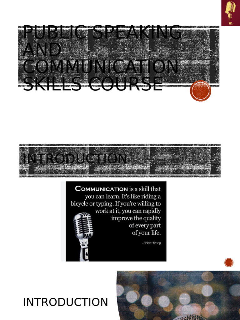 Public Speaking Course | PDF | Public Speaking | Conversation
