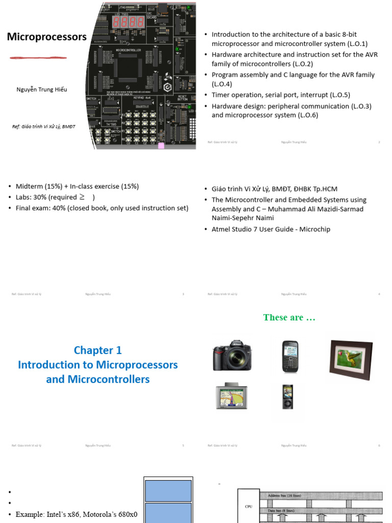 tài liệu vxl GK | PDF | Central Processing Unit | Microcontroller