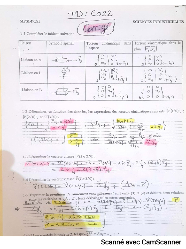 Corrigé TD C022 | PDF