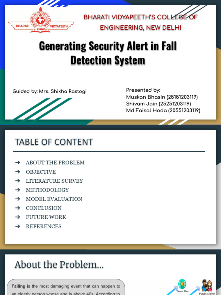 Generating Security Alert in Fall Detection System | PDF | Support ...