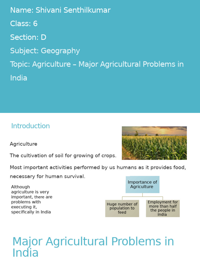 Geography Presentation | PDF | Agriculture | Soil