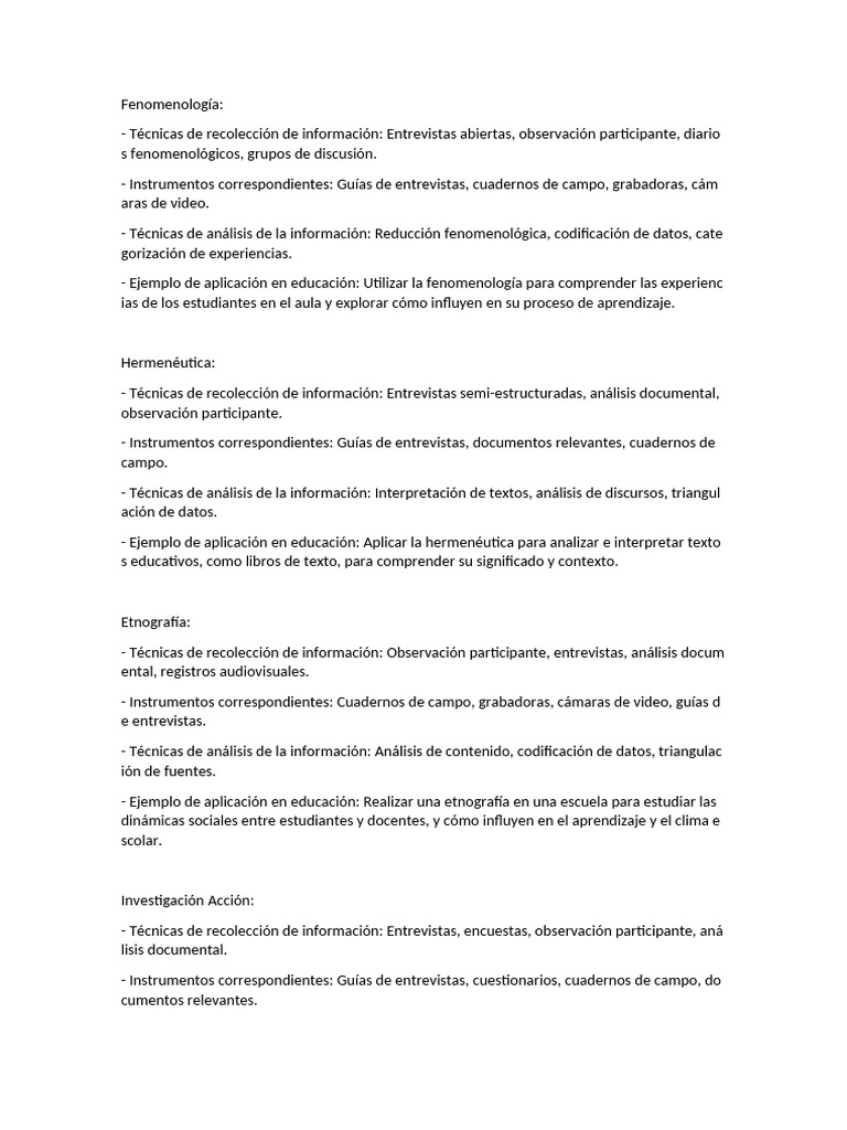 Fenomenología | PDF | Etnografía | Hermenéutica