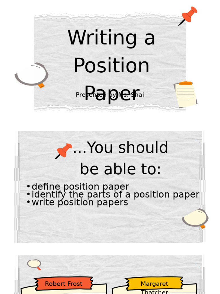 Writing A Position Paper Feb142025 | PDF