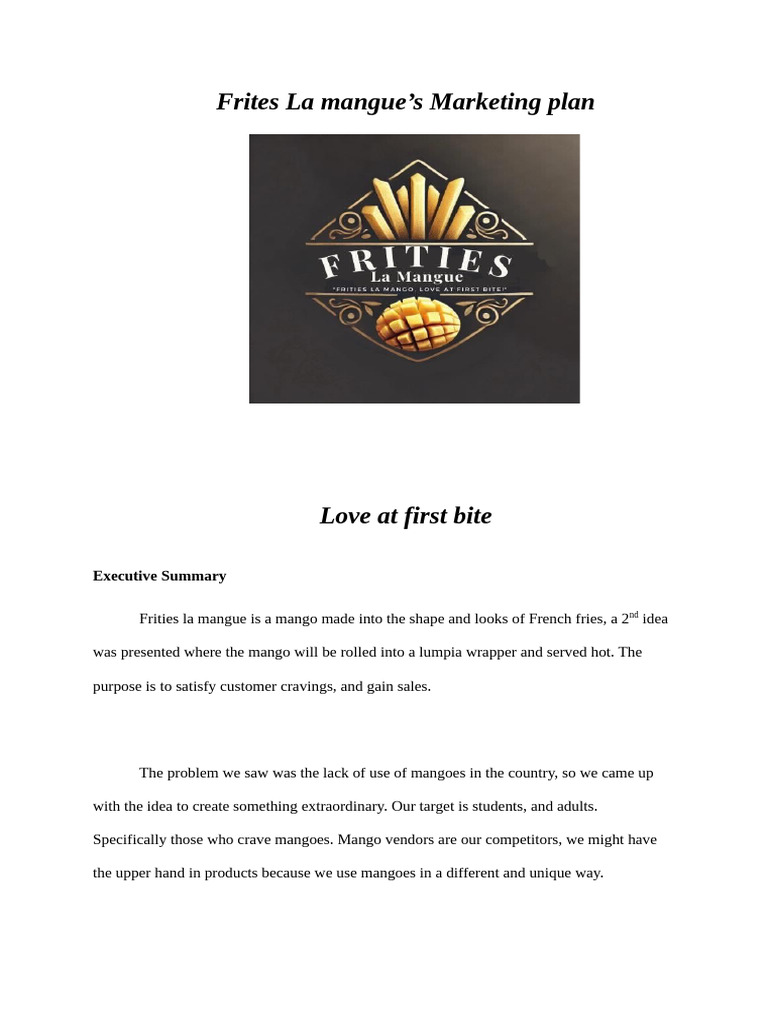 Marketing Plan | PDF | Marketing