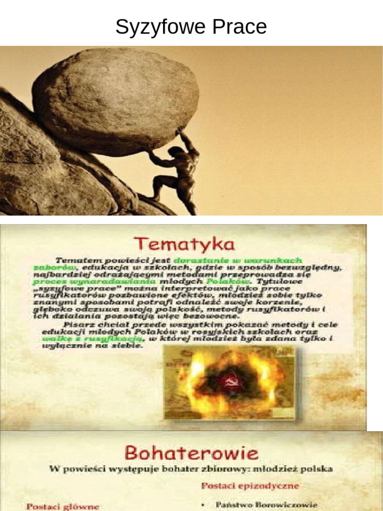 Syzyfowe Prace | PDF
