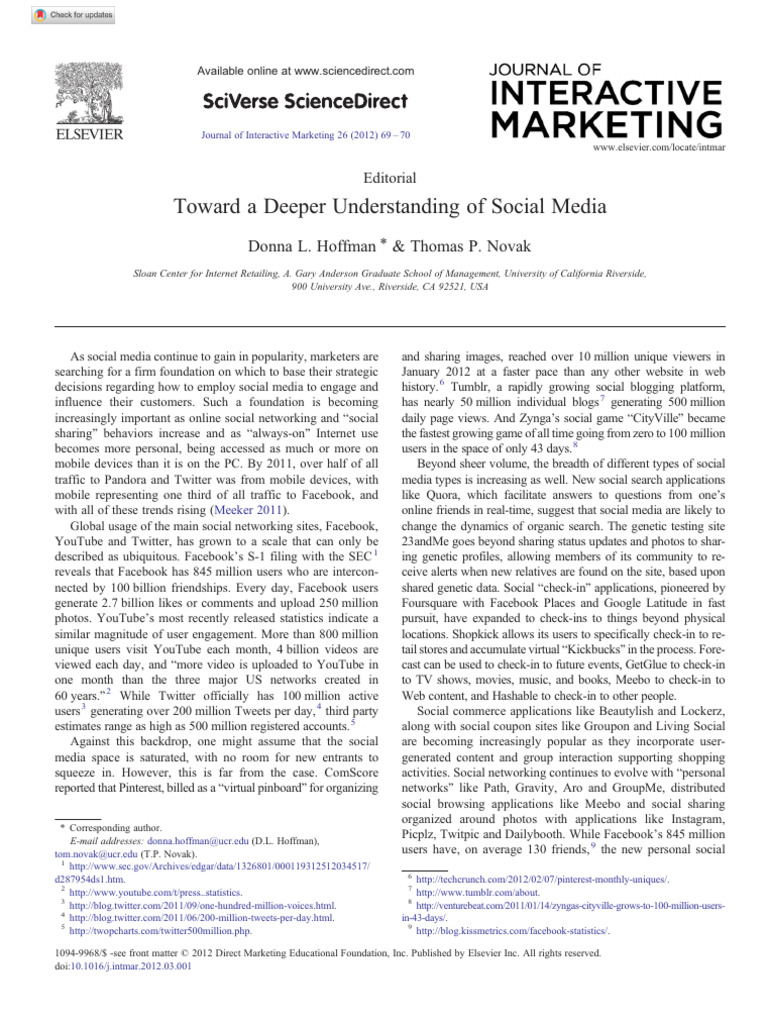 Social Media's Impact on Marketing Strategies | PDF | Social Media ...