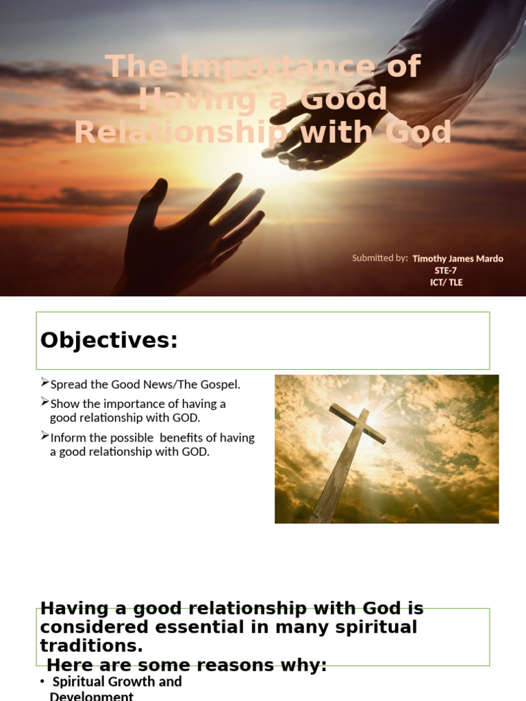 Benefits of a Strong Relationship with God | PDF | Love | Prayer