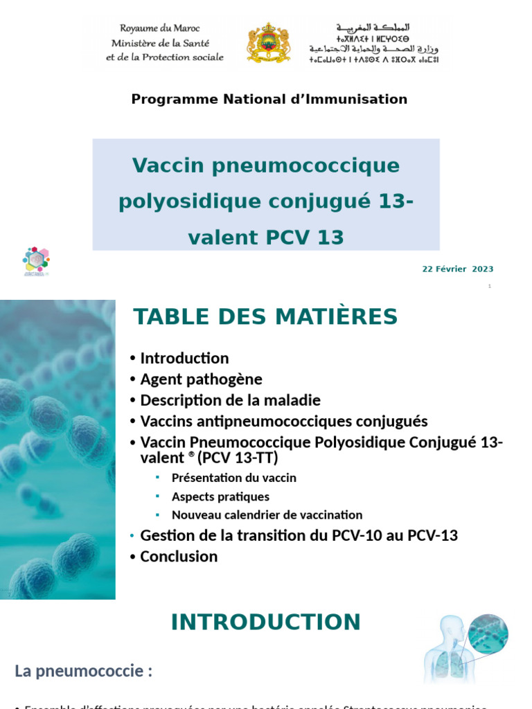 Vaccin PCV 13 : Guide et recommandations | PDF | Système immunitaire ...