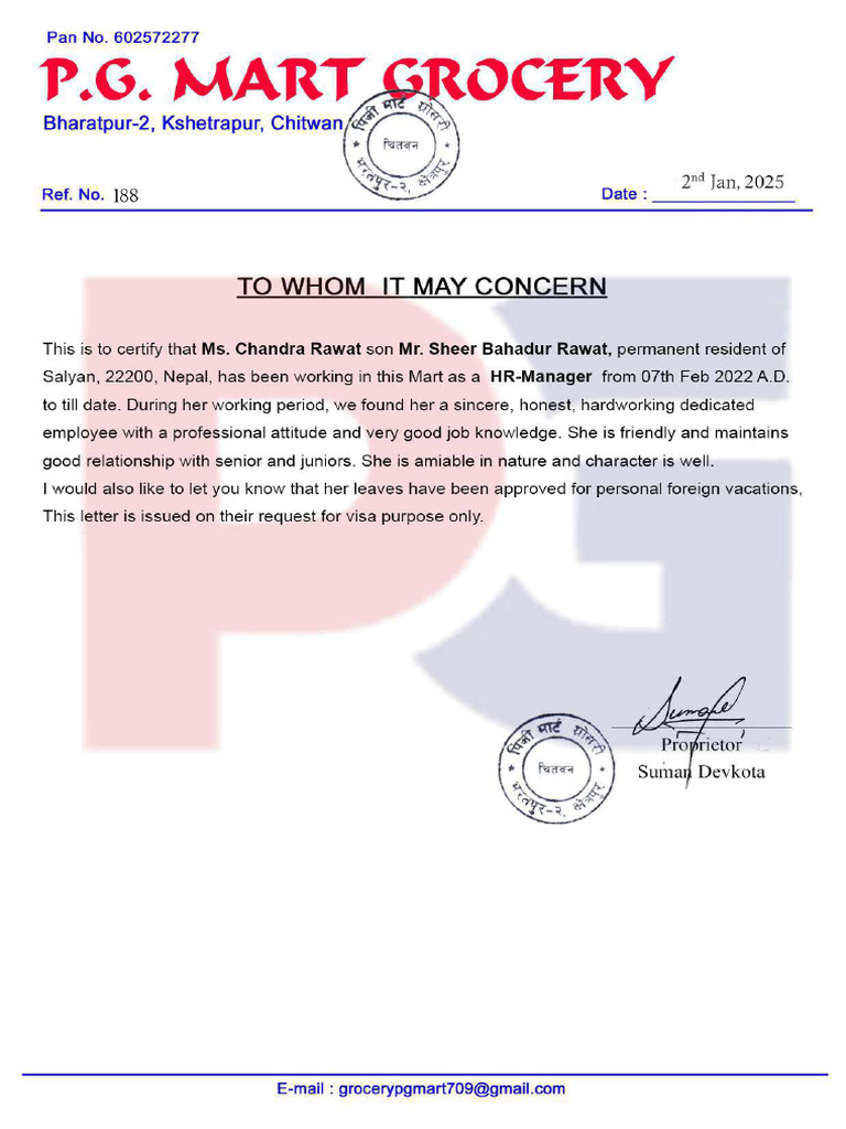 Experience Letters | PDF