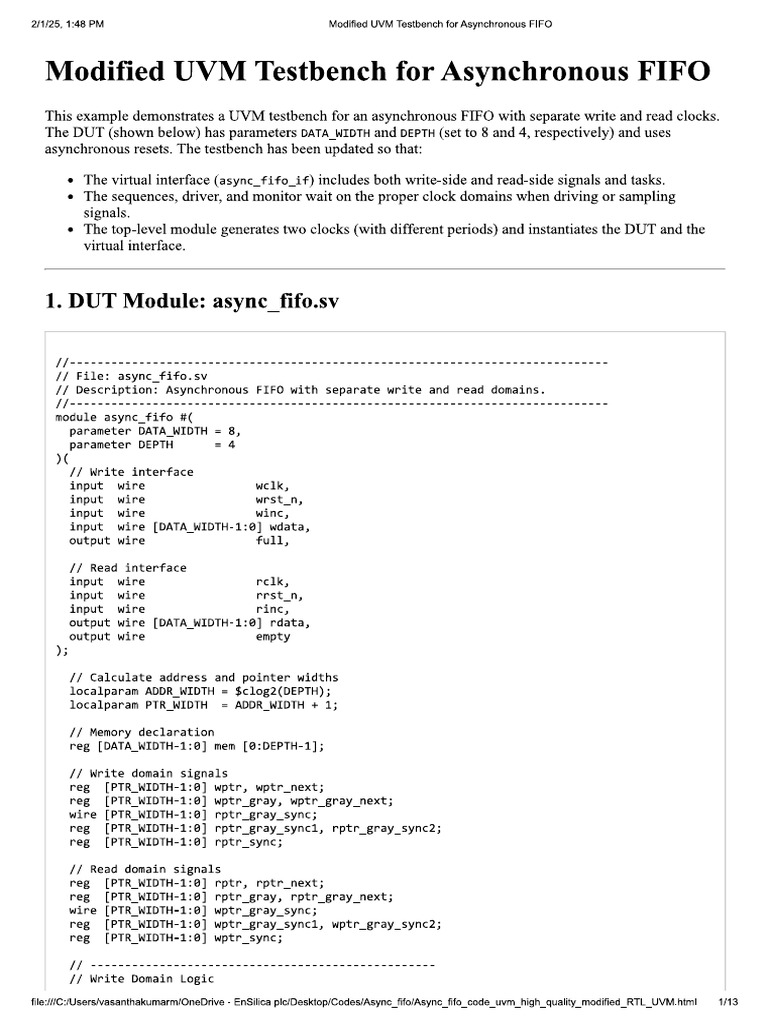 ASYNC_FIFO_RTL_UVM | PDF