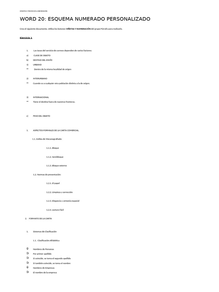 20 Numeración y Viñetas 3 (2) Resuelto | PDF