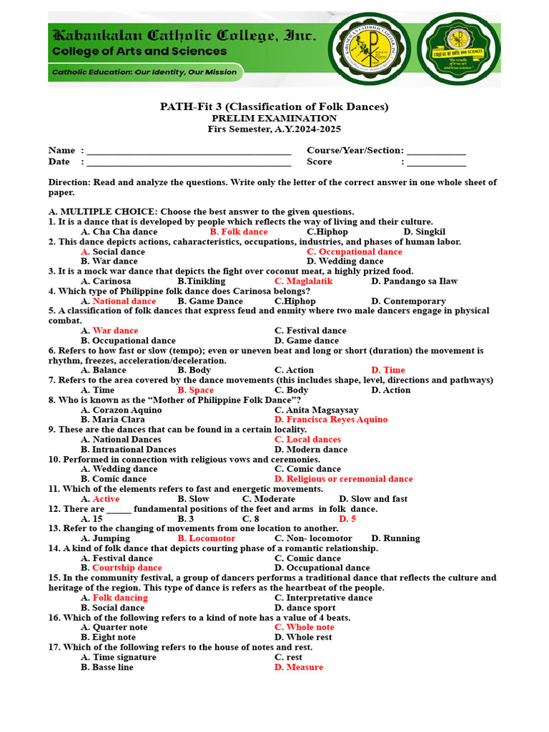 Irog, Pathfit 3 - Bspsychology 2 | PDF | Dances | Dementia