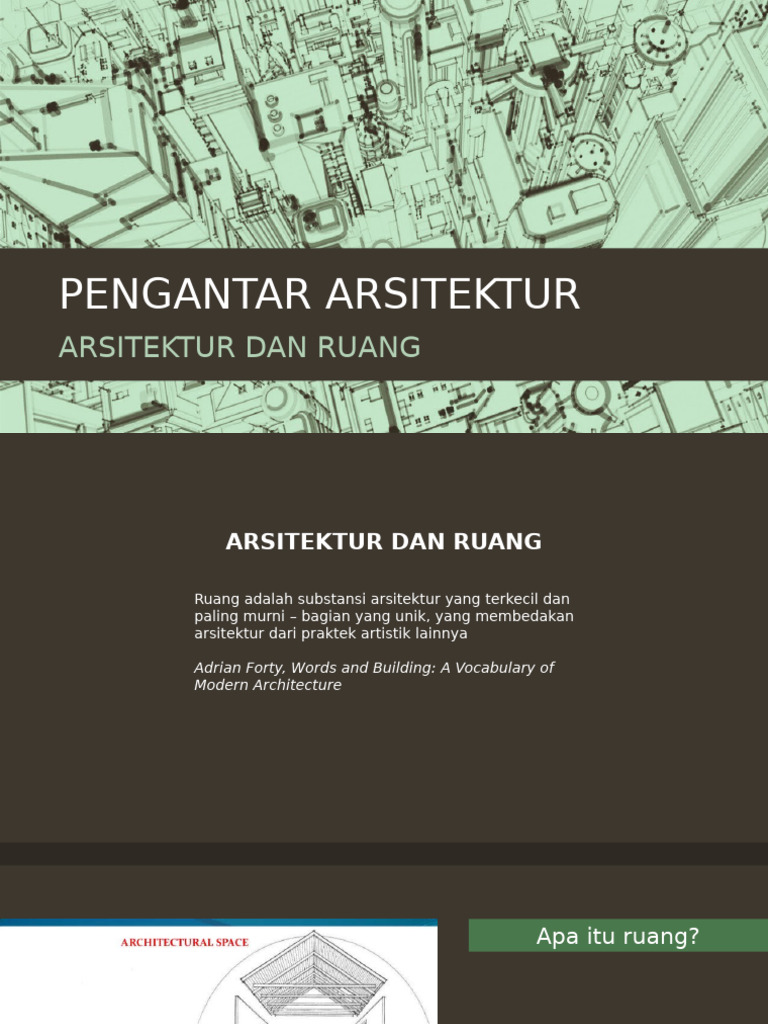 Memahami Ruang dalam Arsitektur Modern | PDF