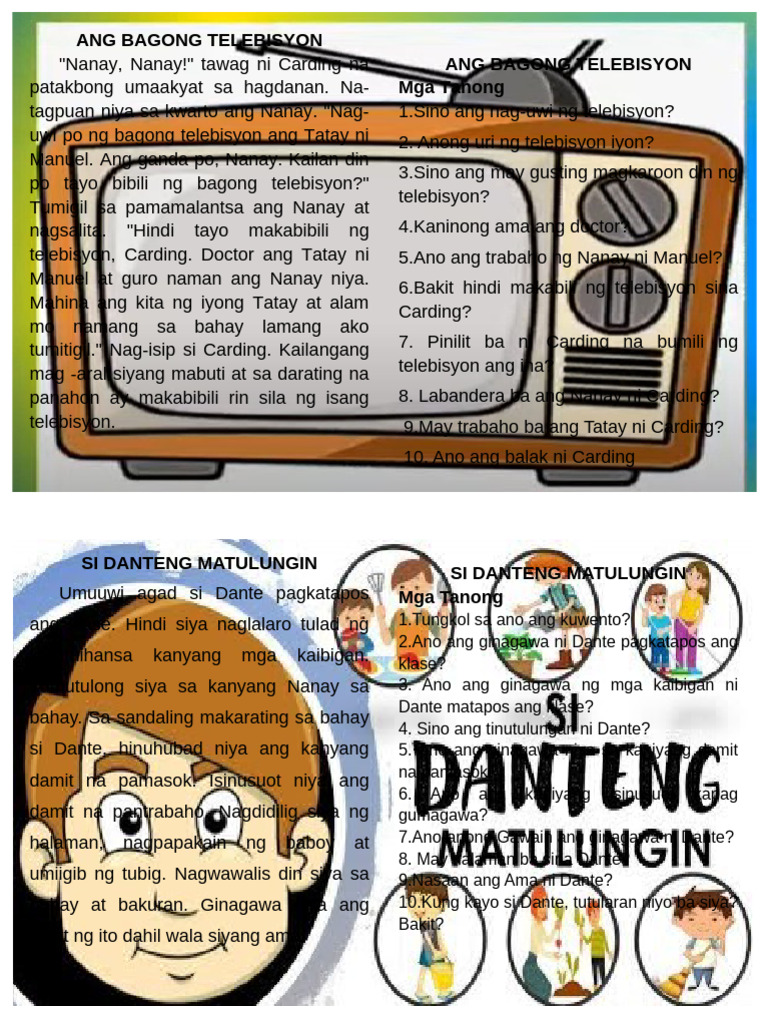 DRP Tagalog Story G4 | PDF