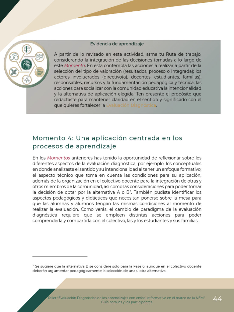 Evaluación Diagnóstica Formativa en NEM | PDF | Evaluación | Aprendizaje