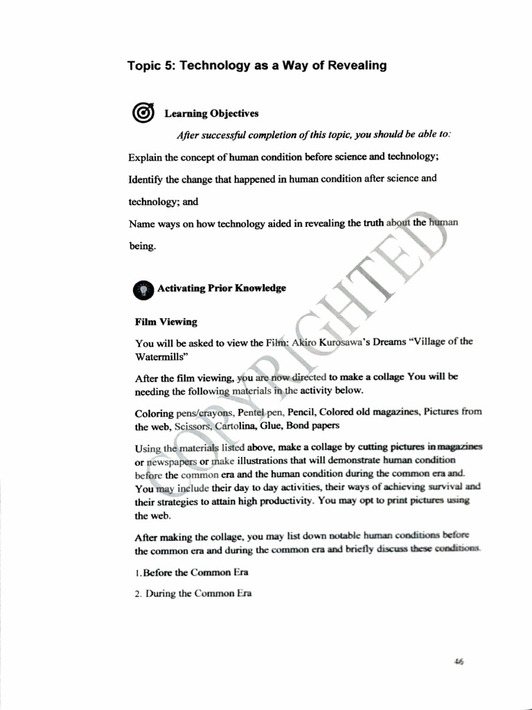 Technology's Impact on Human Condition | PDF