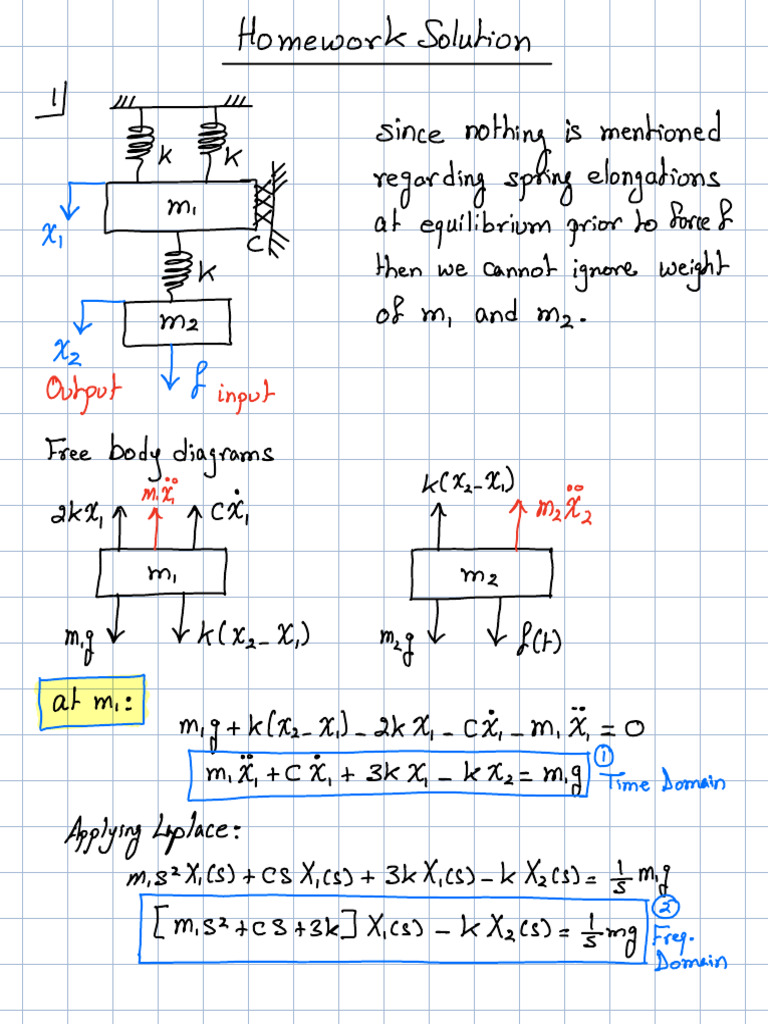 Mechanical System Transfer Function Analysis | PDF | Applied ...