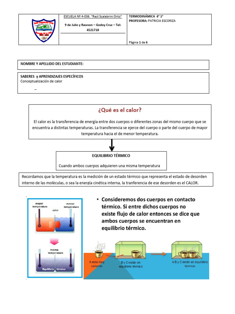 Conceptos Clave de Calor y Termodinámica | PDF | Calor | Caloría
