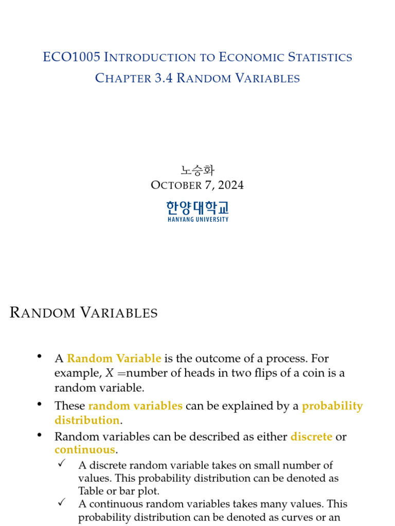 7_Chap3_4 | PDF | Probability Distribution | Expected Value