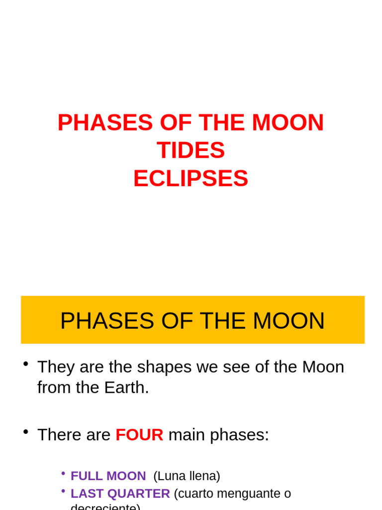 PHASES TIDES ECLIPSES (2) | PDF
