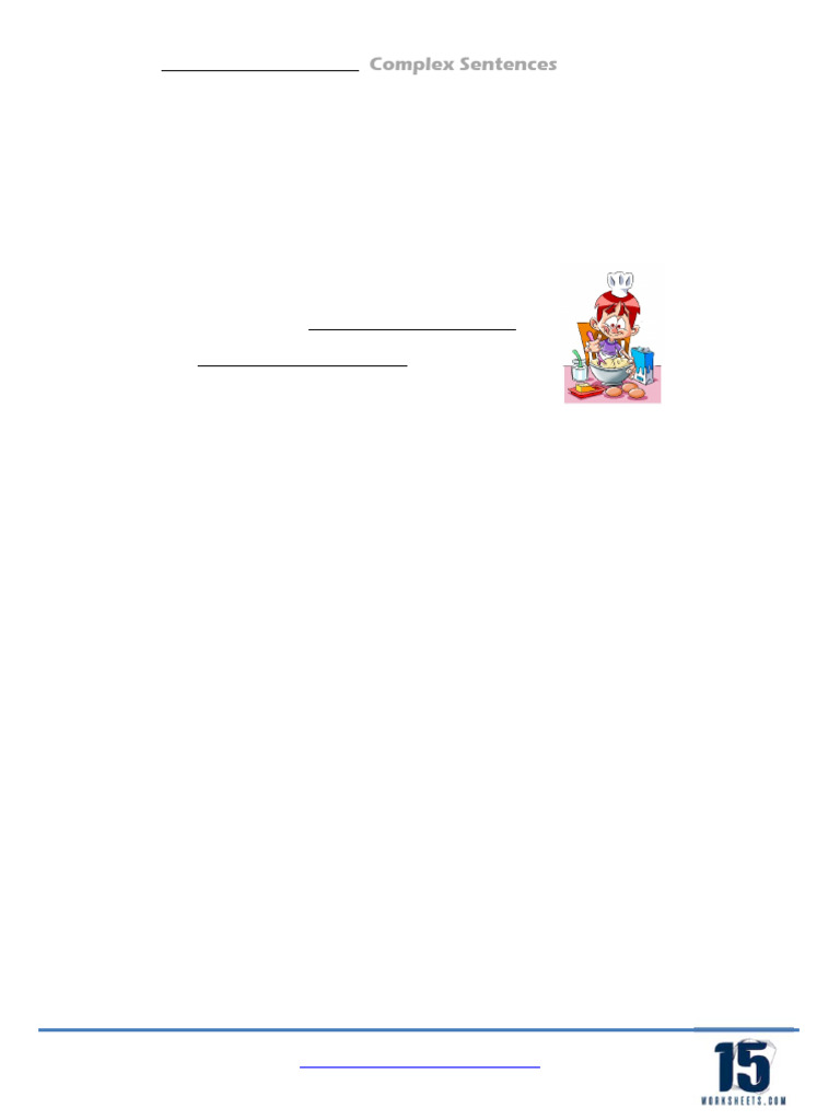 Punctuating Complex Sentences: Example | PDF