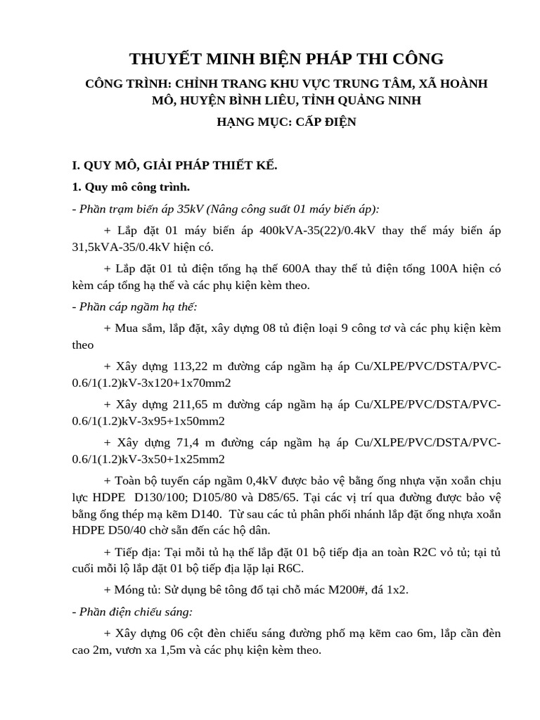 1. Thuyet minh BPTC Điện Hoành Mô | PDF