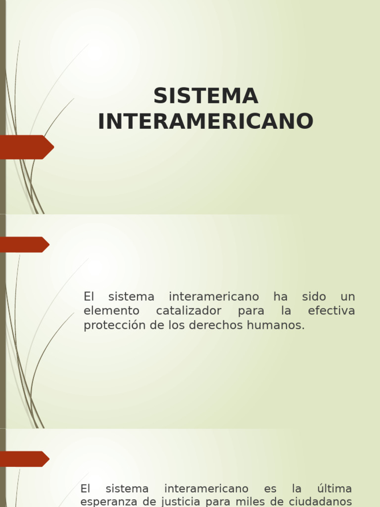 Obligaciones y Funciones del Sistema Interamericano | PDF | Convenio ...