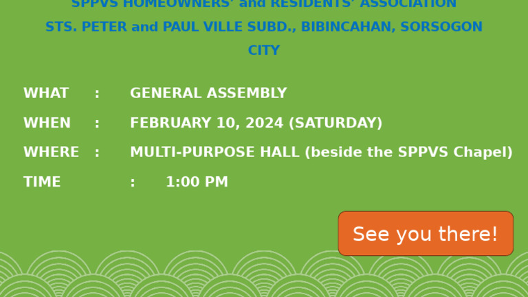 SPPVS General Assembly Notice 2024 | PDF