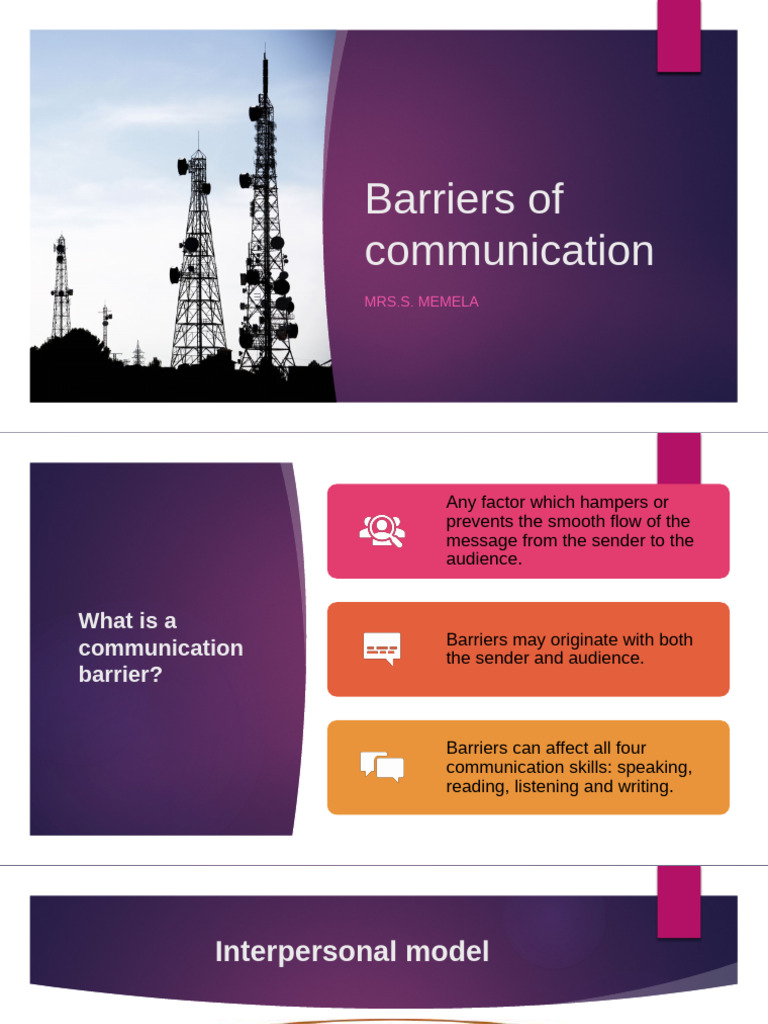 Understanding Communication Barriers | PDF | Perception | Experience