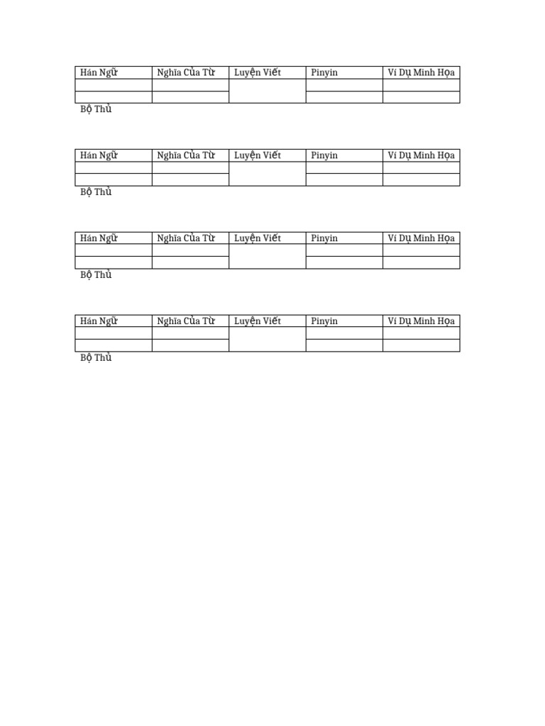 Vocabulary Template | PDF