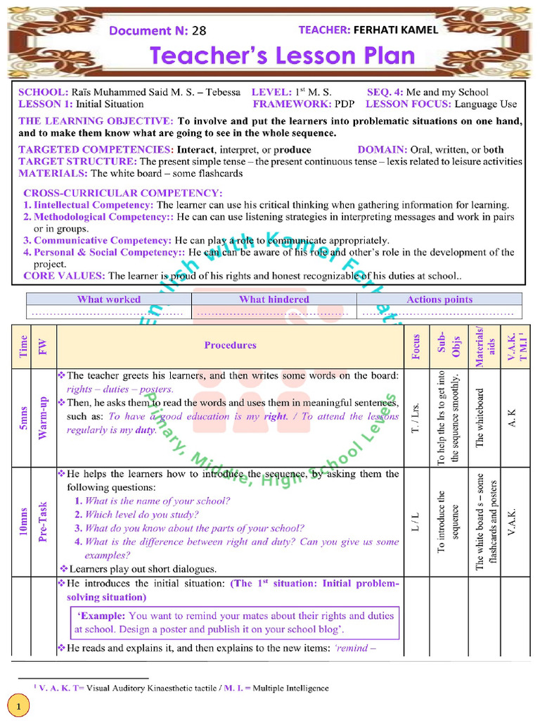 1st M. S., Seq. 4, Lesson 1, Ver. 5, 234-25 - Telegram | PDF