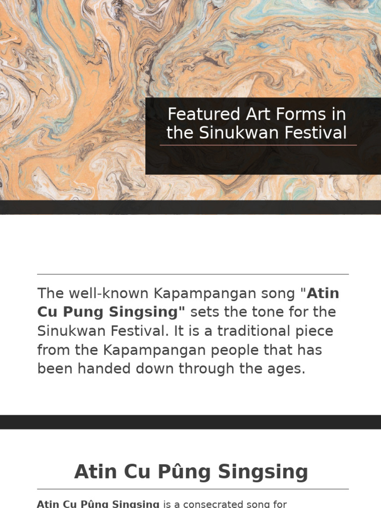G4 MAPEH Featured Art Forms in The Sinukwan Festival | PDF
