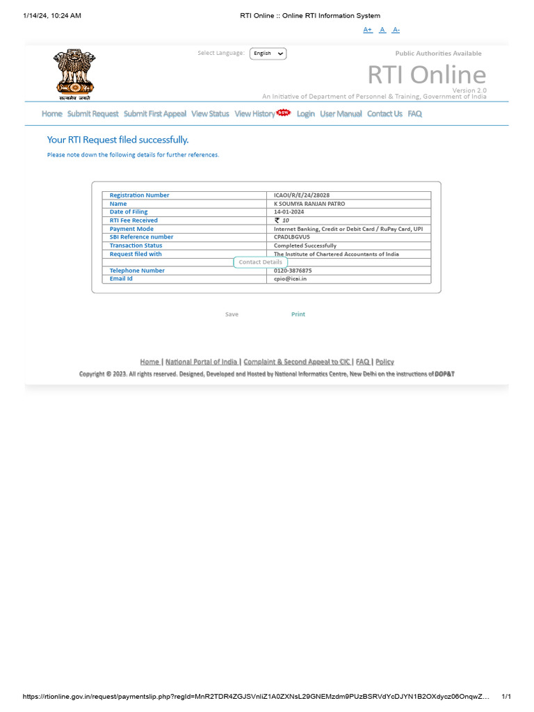 RTI Online __ Online RTI Information System | PDF | Banking Technology ...