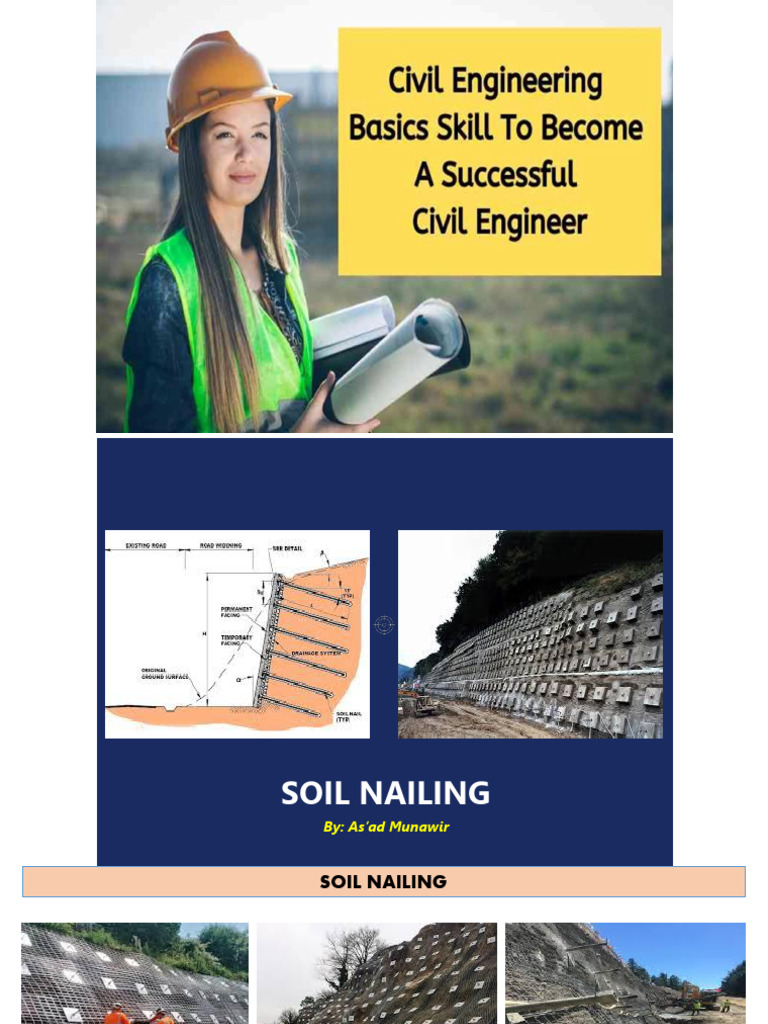 Soil Nailing: Techniques and Applications | PDF | Stress (Mechanics ...