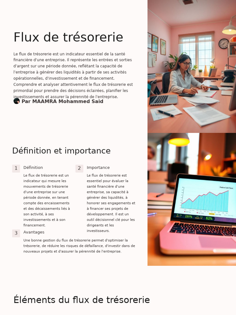 Flux-de-tresorerie | PDF | Trésor | Investir