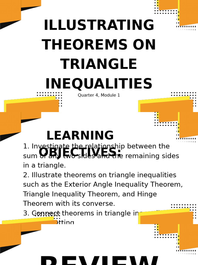 Q4 - MODULE 1 Mathematics | PDF | Triangle | Euclidean Plane Geometry