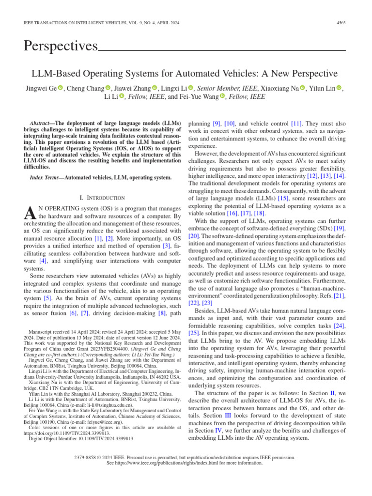 LLM-Based Operating Systems For Automated Vehicles A New Perspective ...