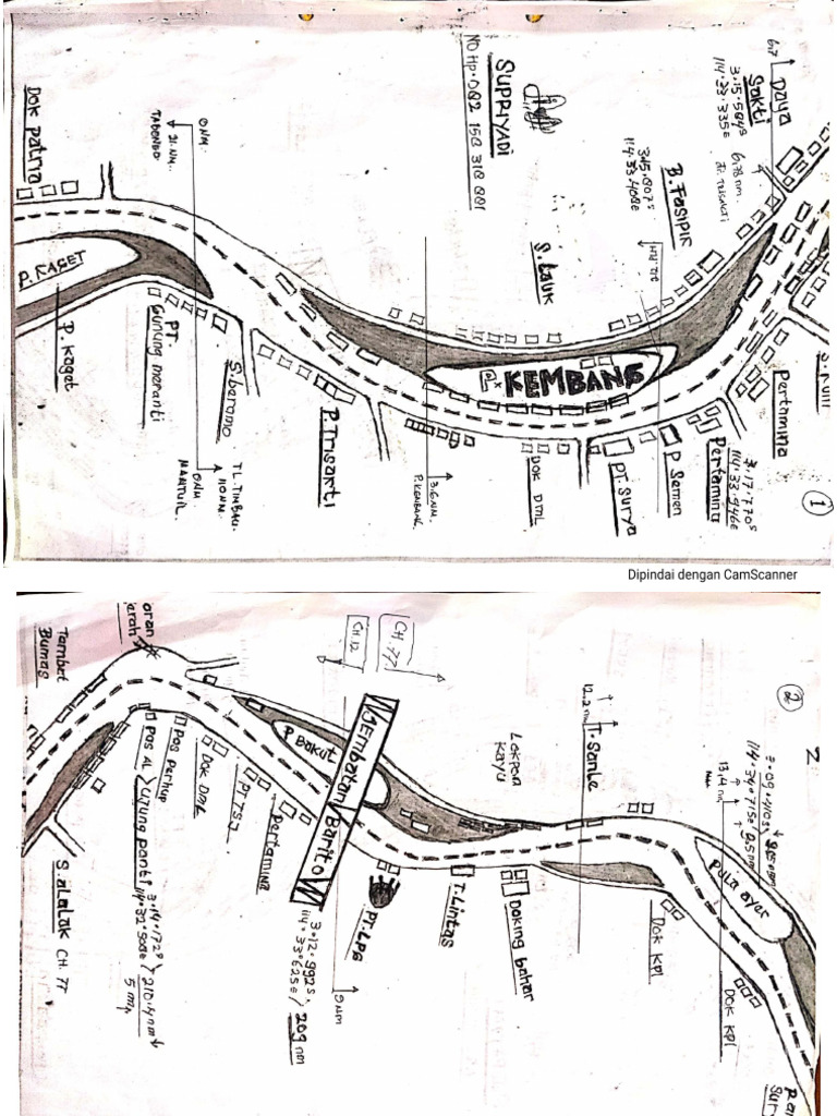 Peta_Manual_sungai_barito | PDF