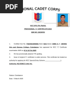 NCC A Certificate Syllabus 2025 | PDF