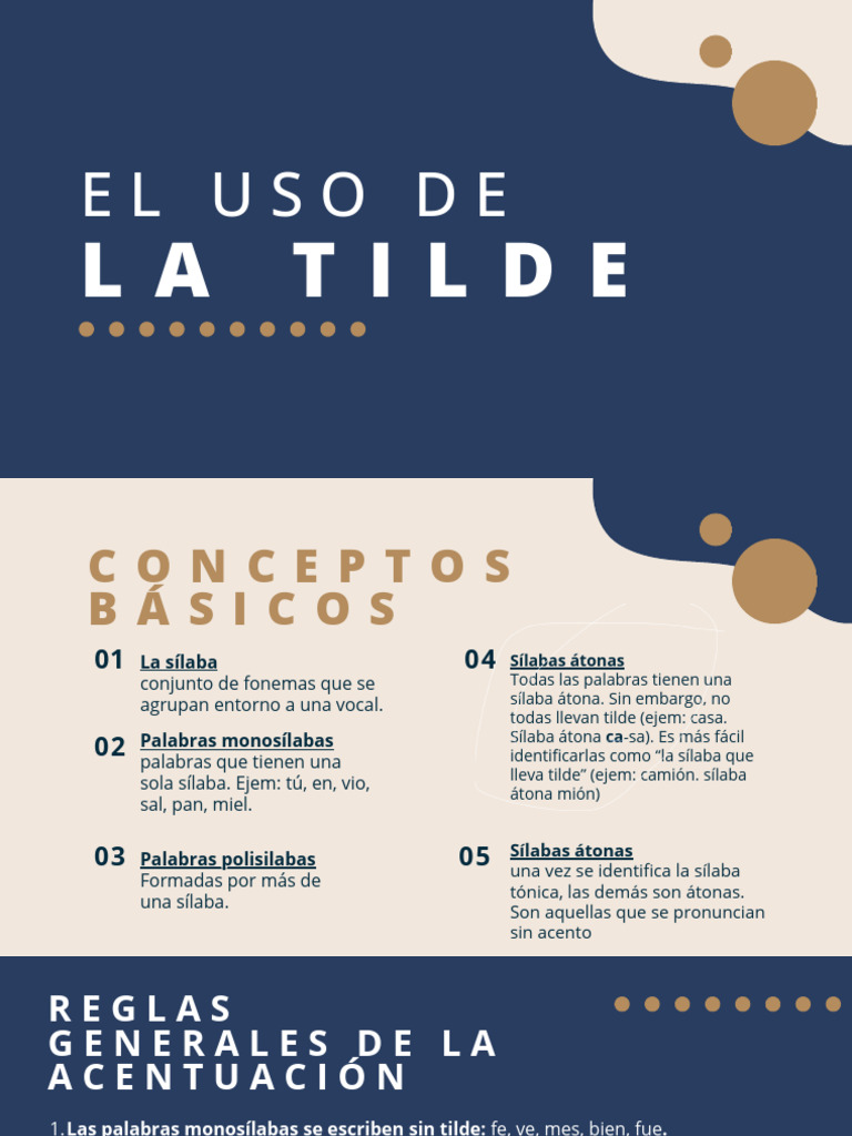 Uso de La Tilde | PDF | Voz humana | Lingüística